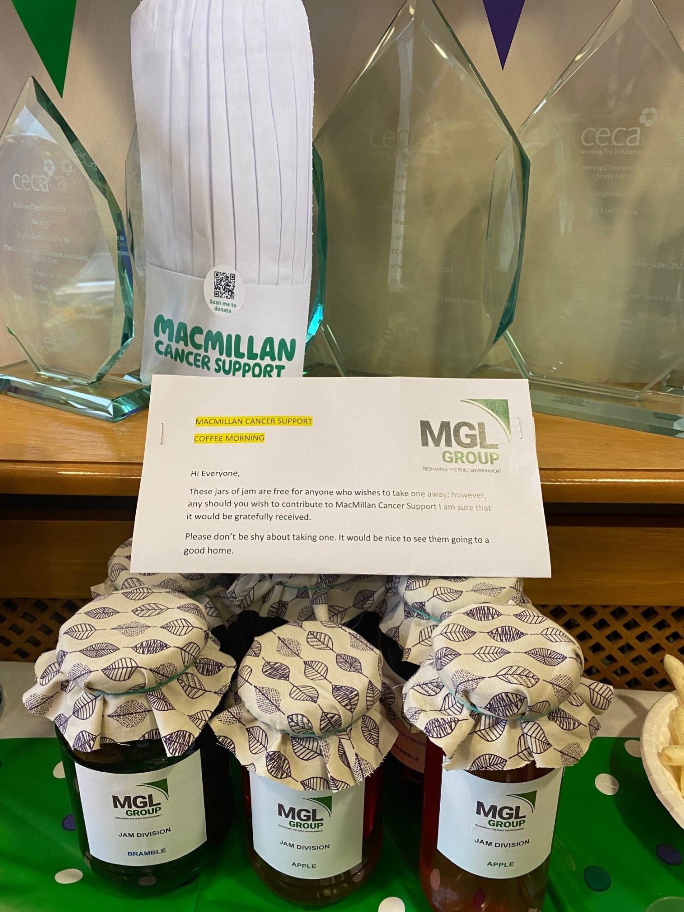 MGL Group's Macmillan Coffee Morning Raises Over £750 - MGL Group