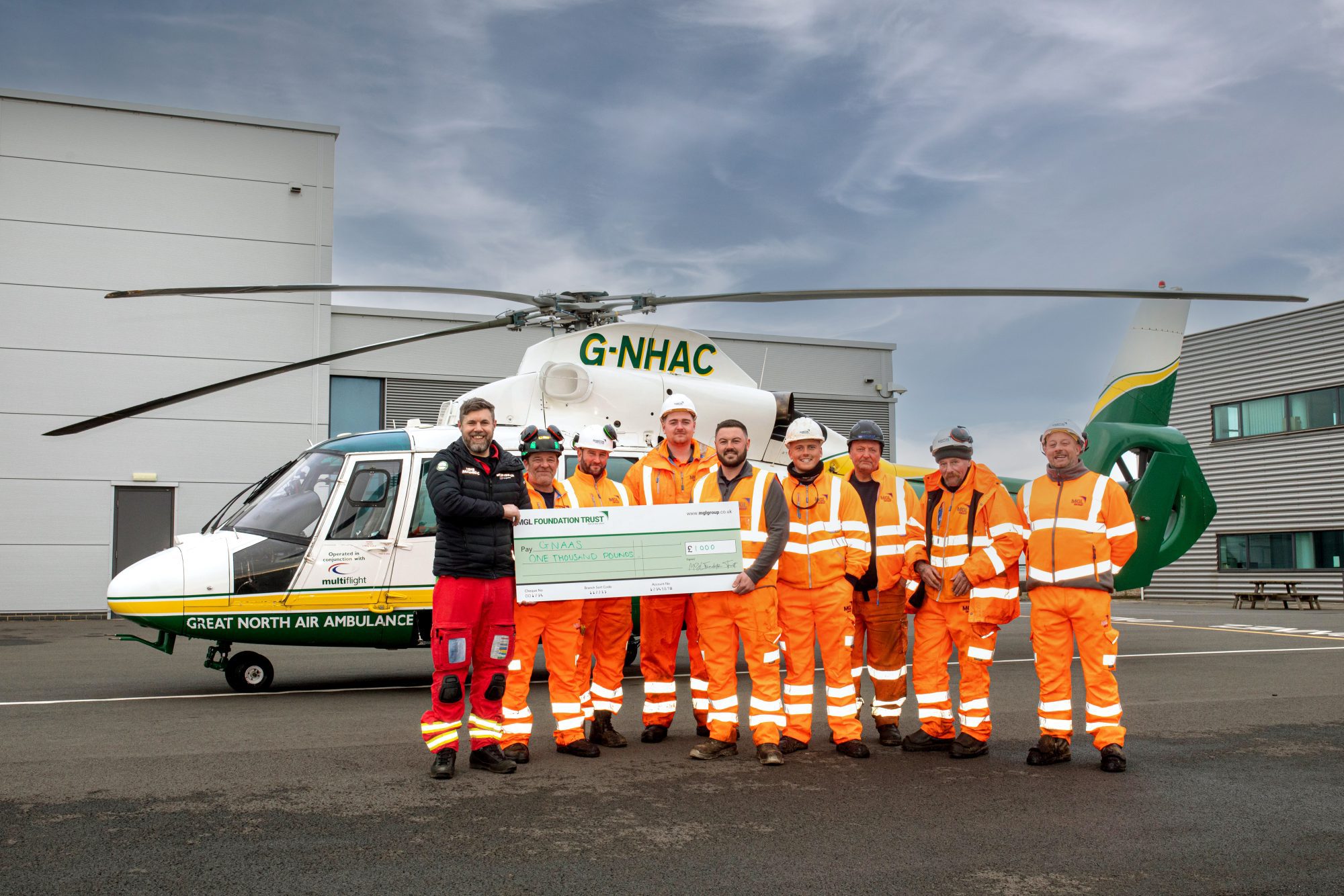 Supporting GNAAS: Our £1000 Donation to a Lifesaving Cause - MGL Group