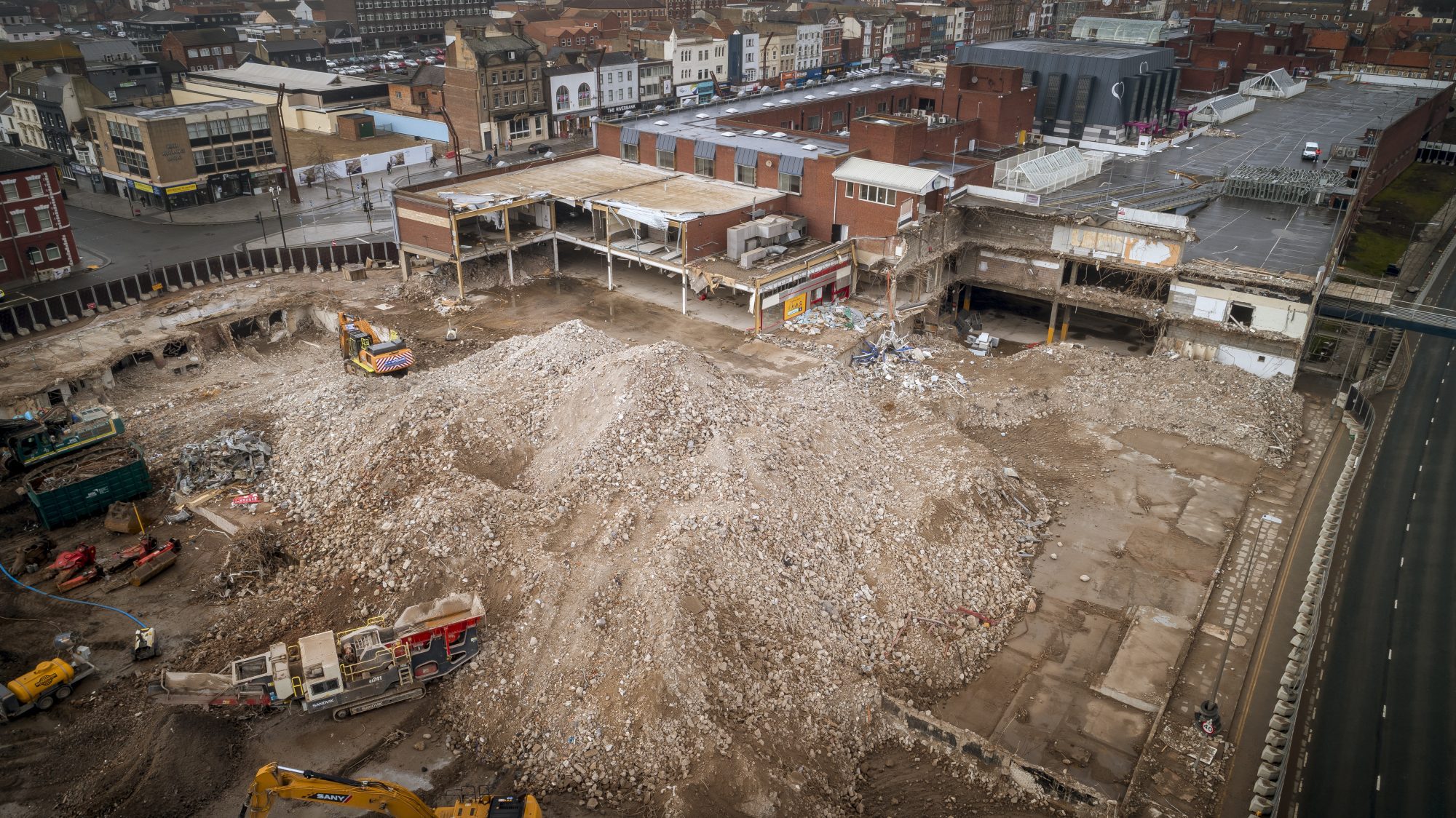 New Drone Images Reveal Castlegate Demolition Progress - MGL Group