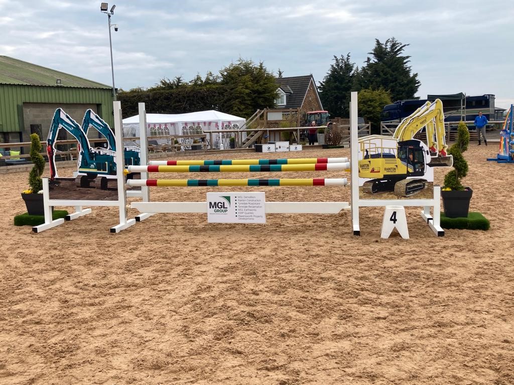 Exciting New MGL-Branded Oxer Jump at Stainsby Grange! - MGL Group