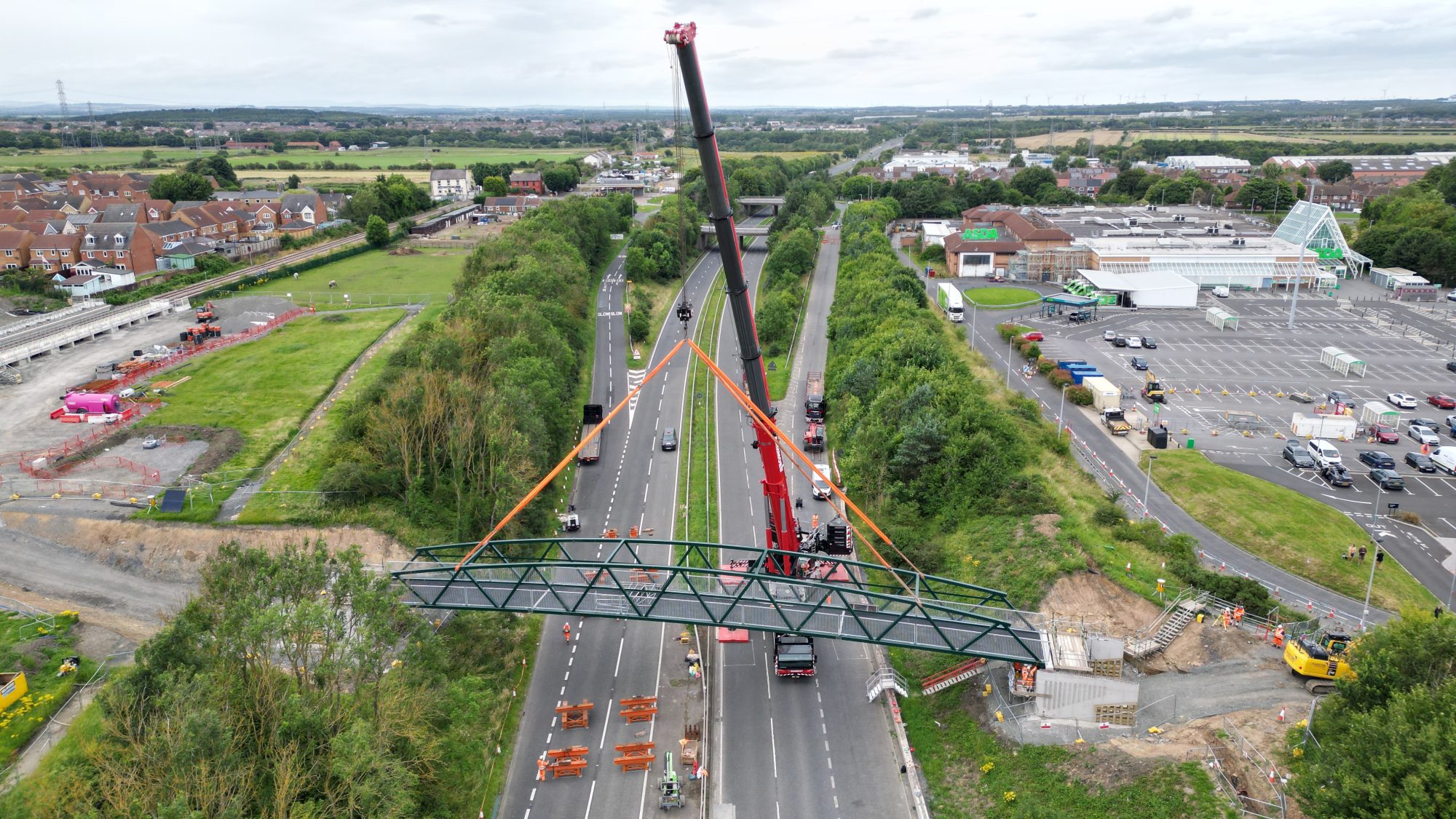 Rainton Construction Enables Northumberland Line's New Cycle Bridge ...